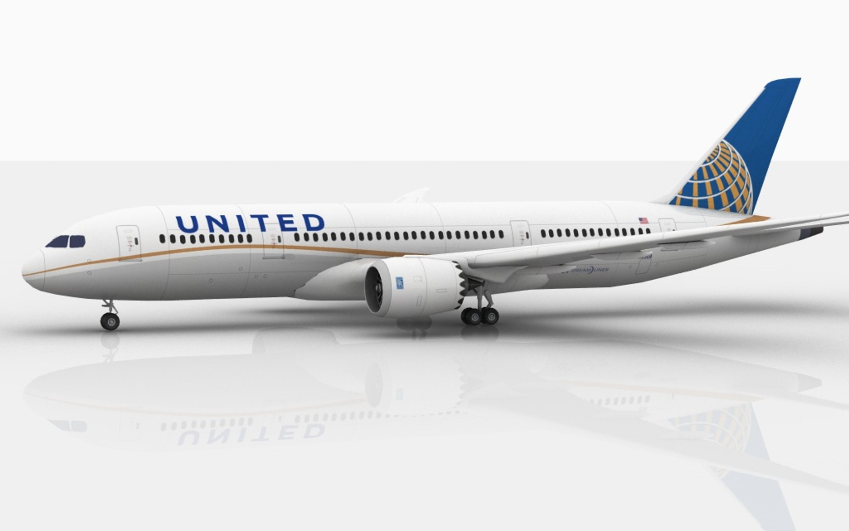 3D Model Boeing 787 Dreamliner United - TurboSquid 1250931