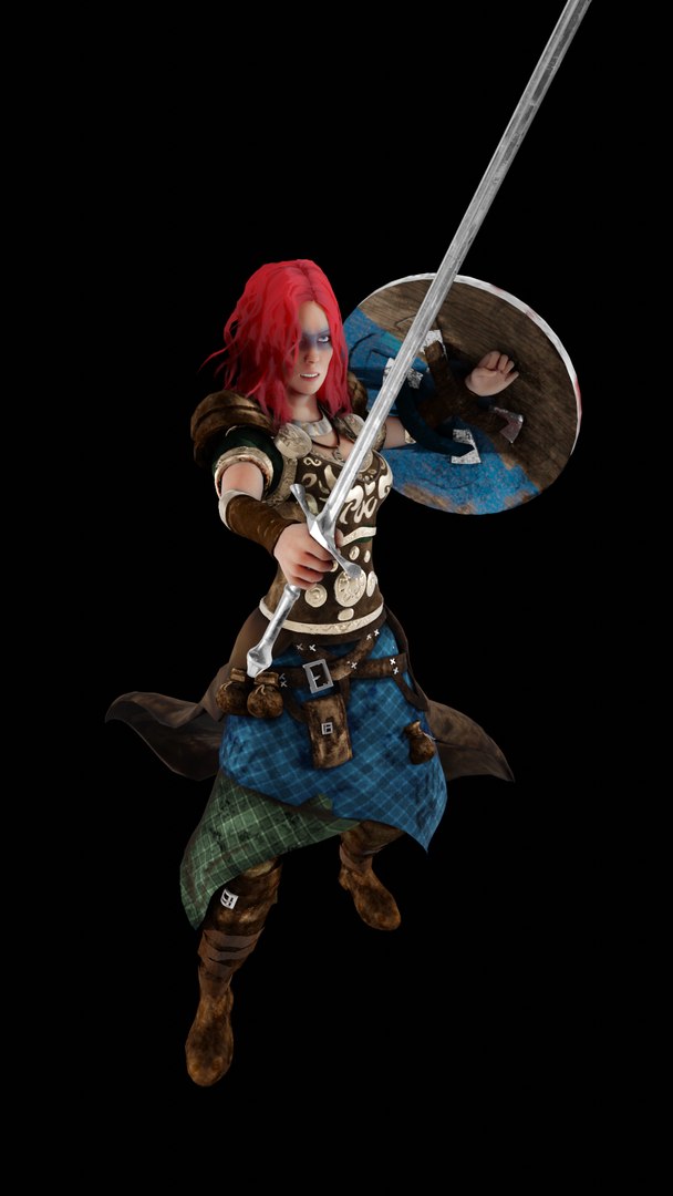 Character Boudica 3D Model - TurboSquid 1543265
