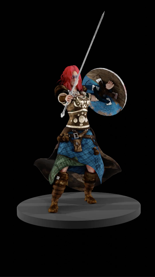Character Boudica 3D Model - TurboSquid 1543265