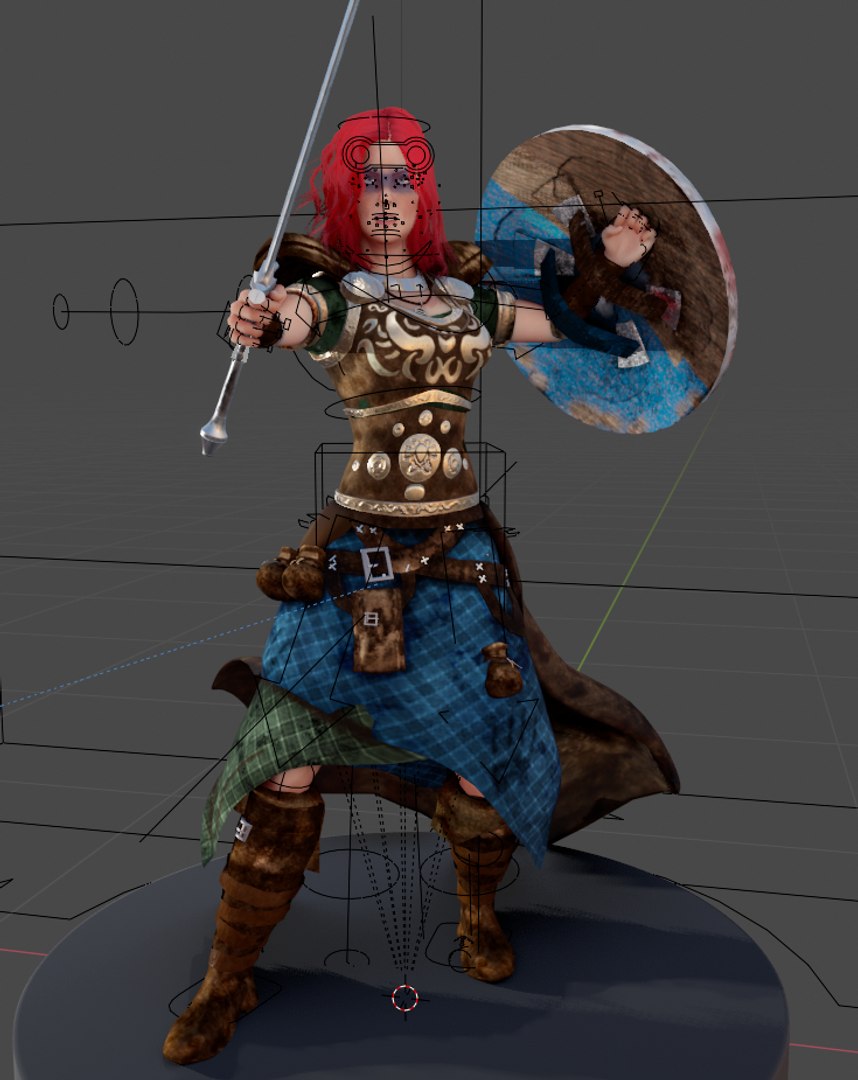 Character Boudica 3D Model - TurboSquid 1543265