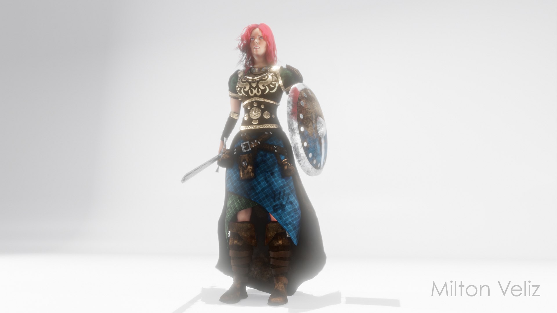 Character Boudica 3D Model - TurboSquid 1543265