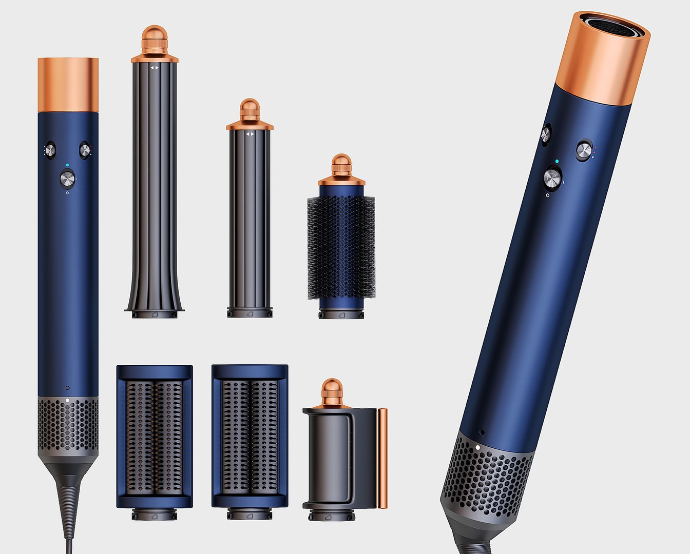 3D Dyson Airwrap HS05 Long BlueRich Copper - TurboSquid 2279951
