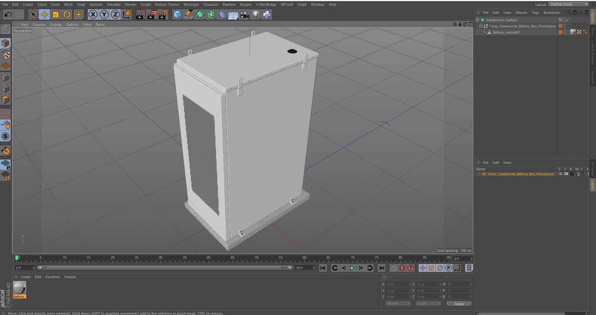 Tesla Commercial Battery Box Powerpack 3D Model - TurboSquid 2154210