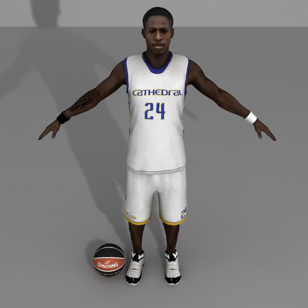 Rigged Basketball Player 3d Model