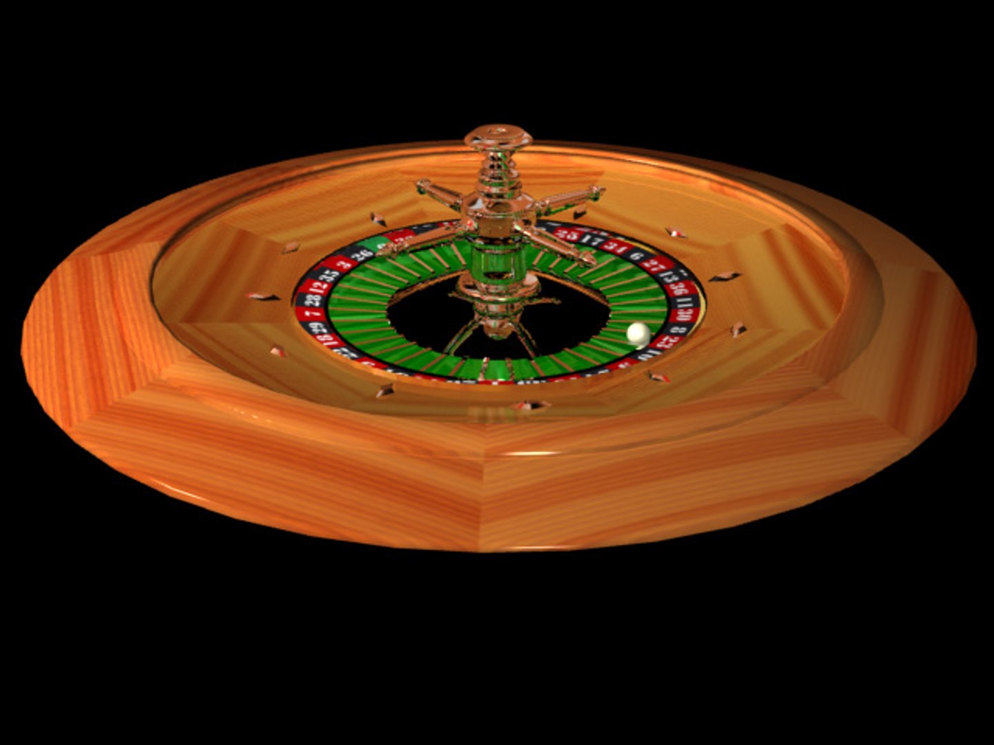 3d Roulette Spinning Wheel Model