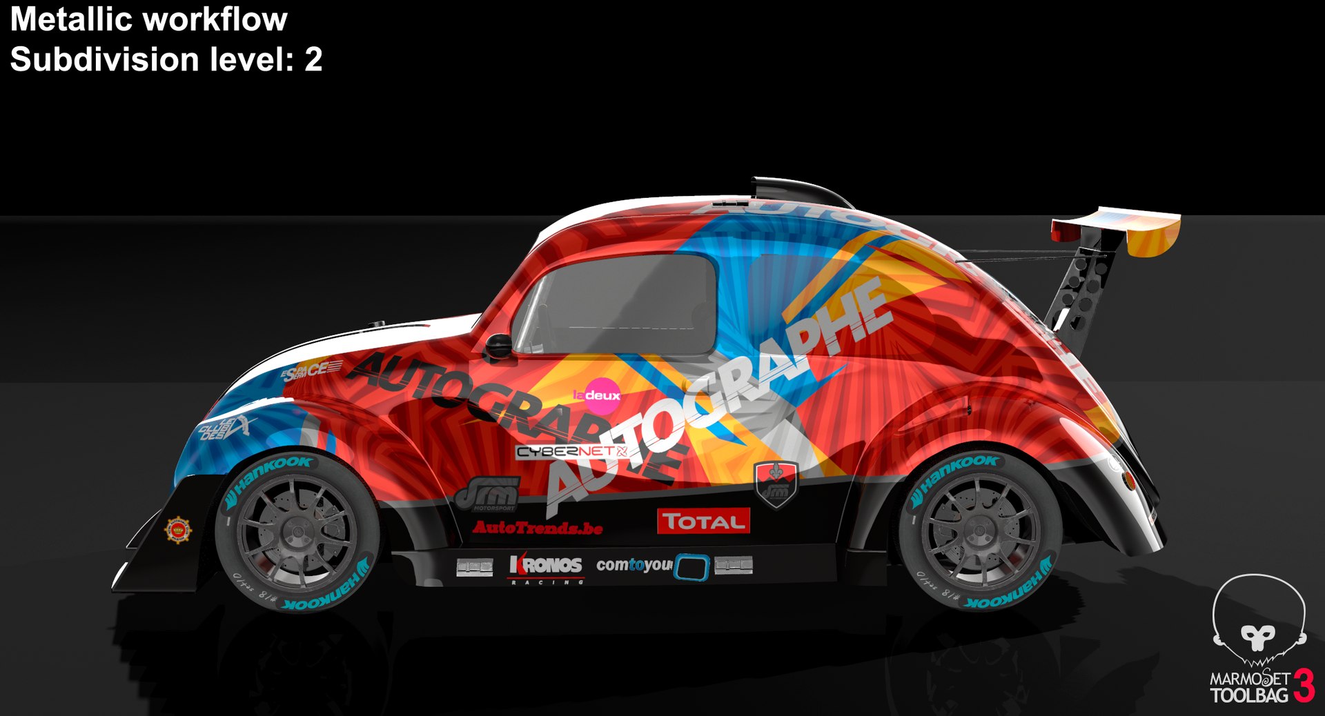 VW Volkswagen Beetle Fun Cup Julien Schein Racing 3D - TurboSquid 2083680