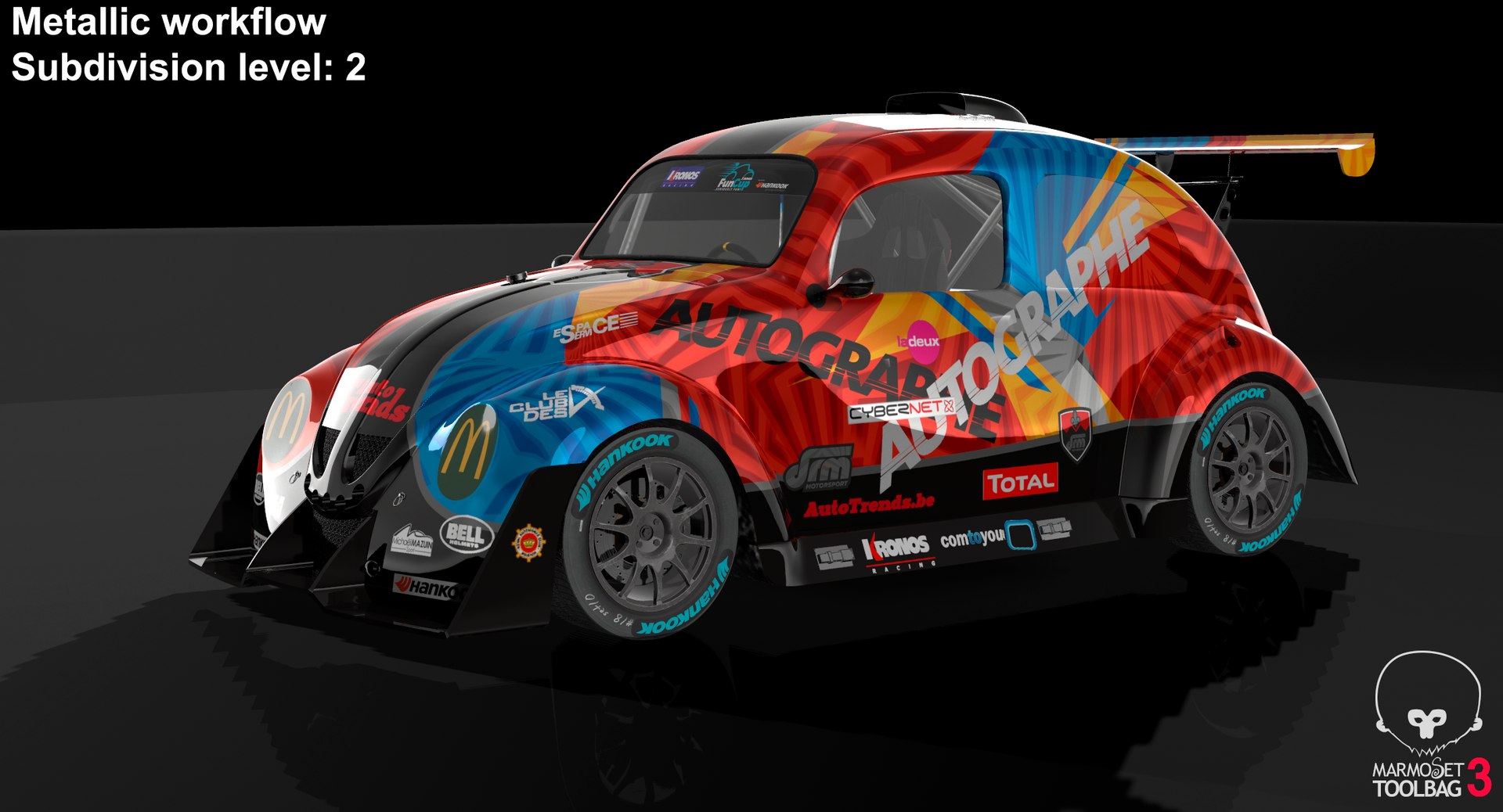 VW Volkswagen Beetle Fun Cup Julien Schein Racing 3D - TurboSquid 2083680