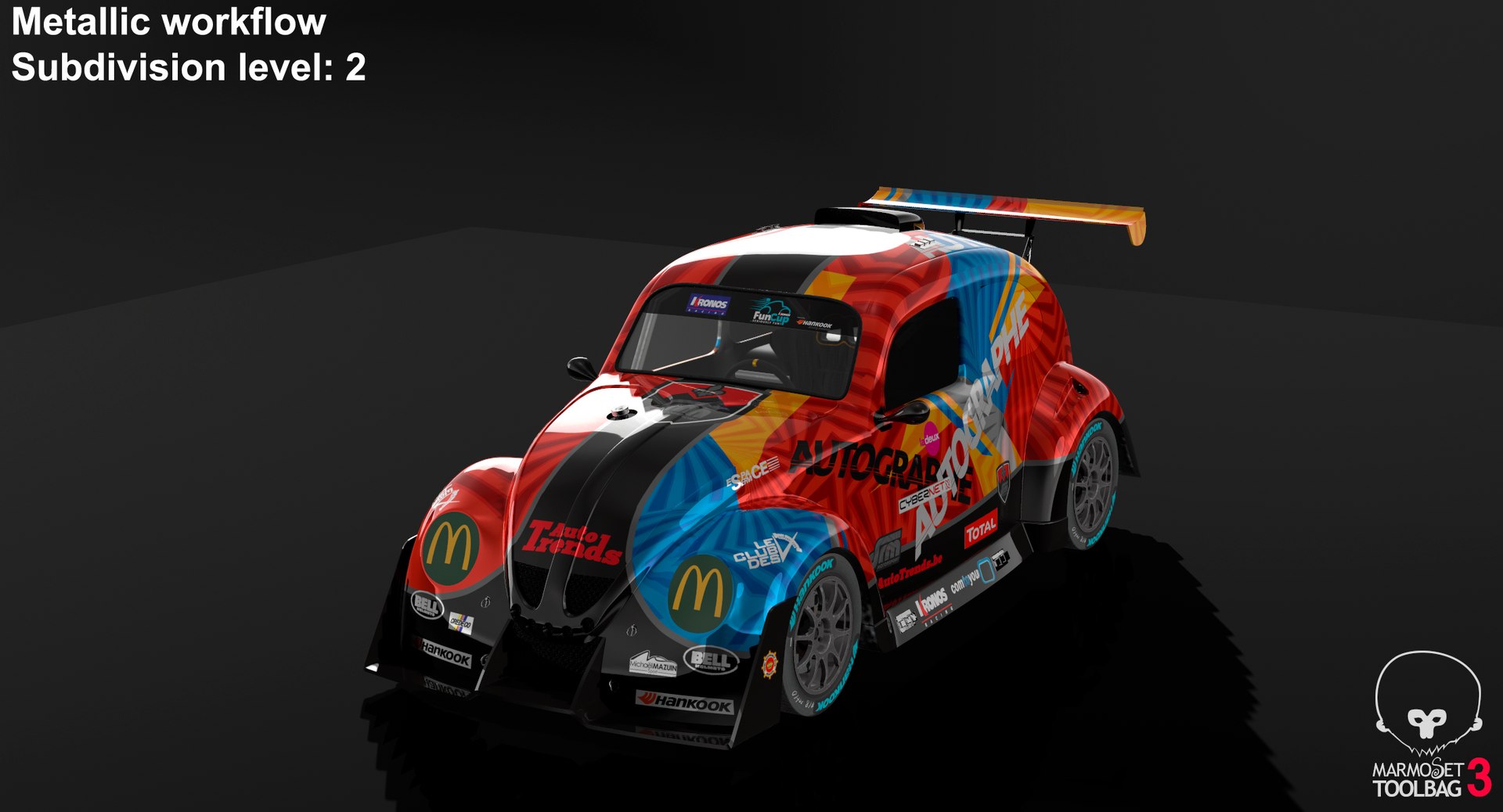 VW Volkswagen Beetle Fun Cup Julien Schein Racing 3D - TurboSquid 2083680