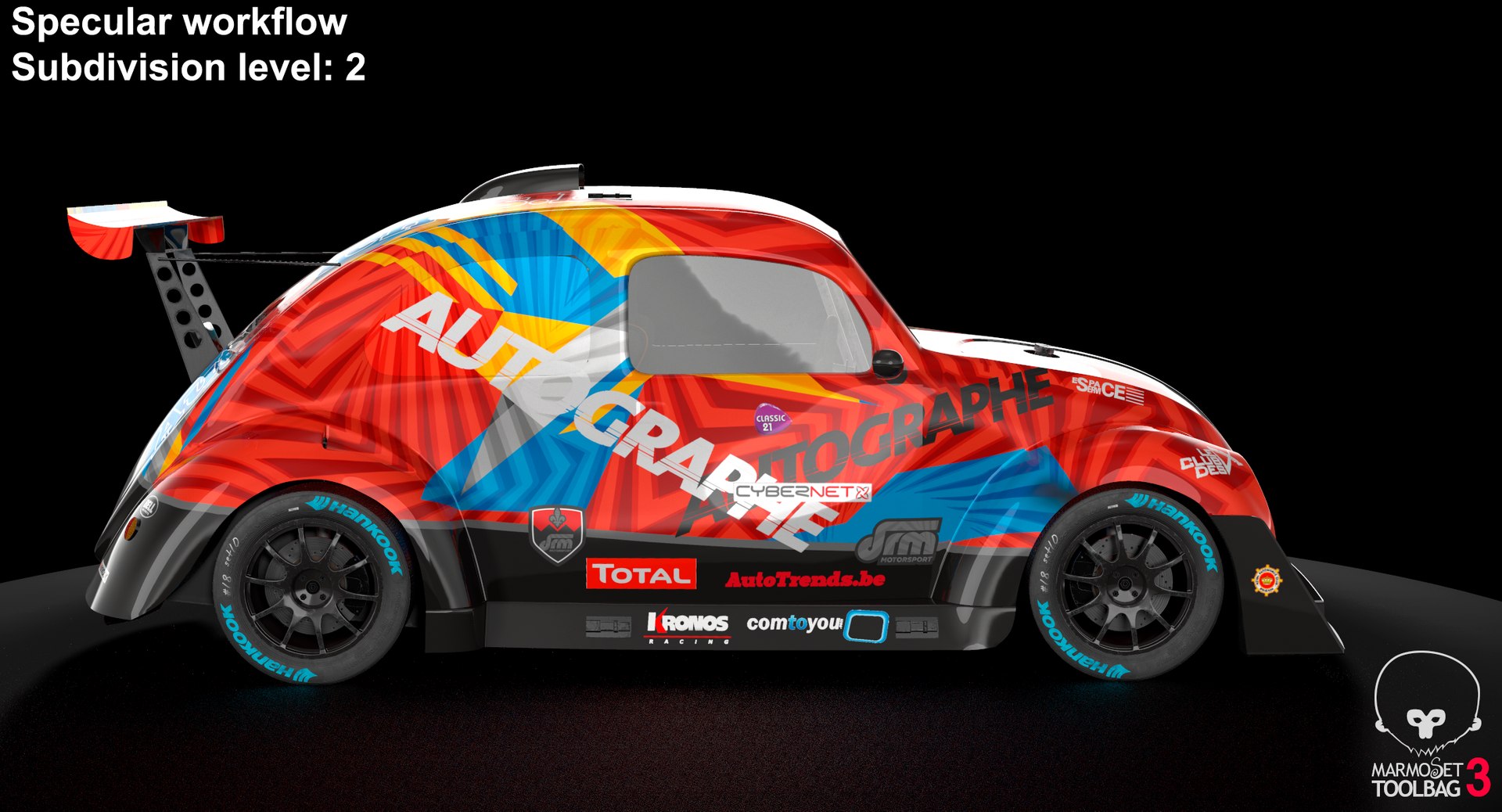 VW Volkswagen Beetle Fun Cup Julien Schein Racing 3D - TurboSquid 2083680