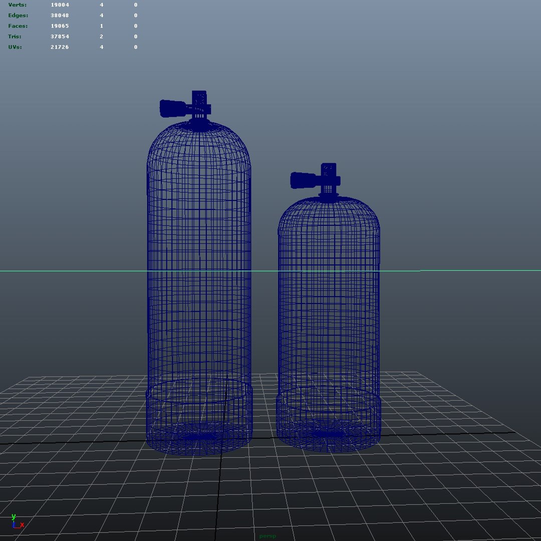 Scuba Tanks 3d Model