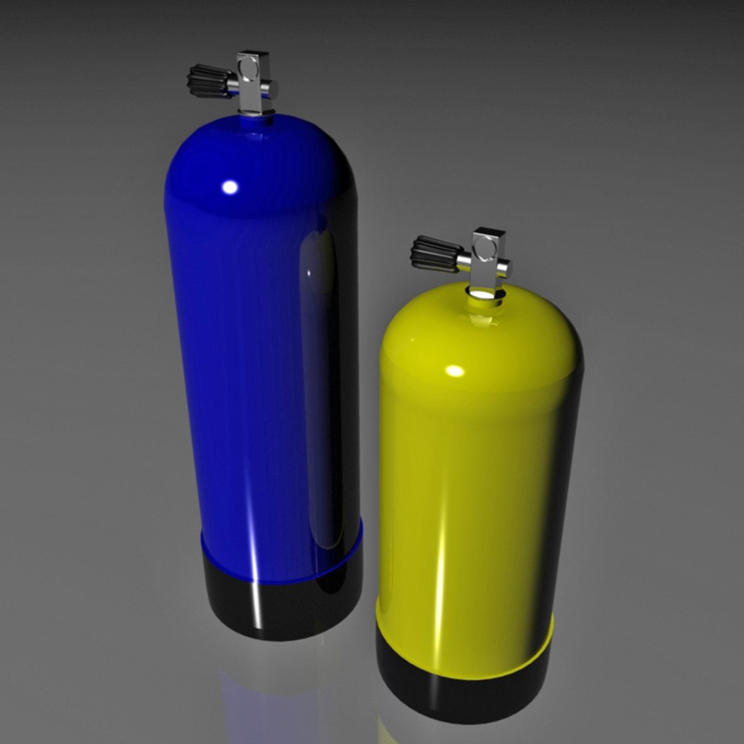 Scuba Tanks 3d Model