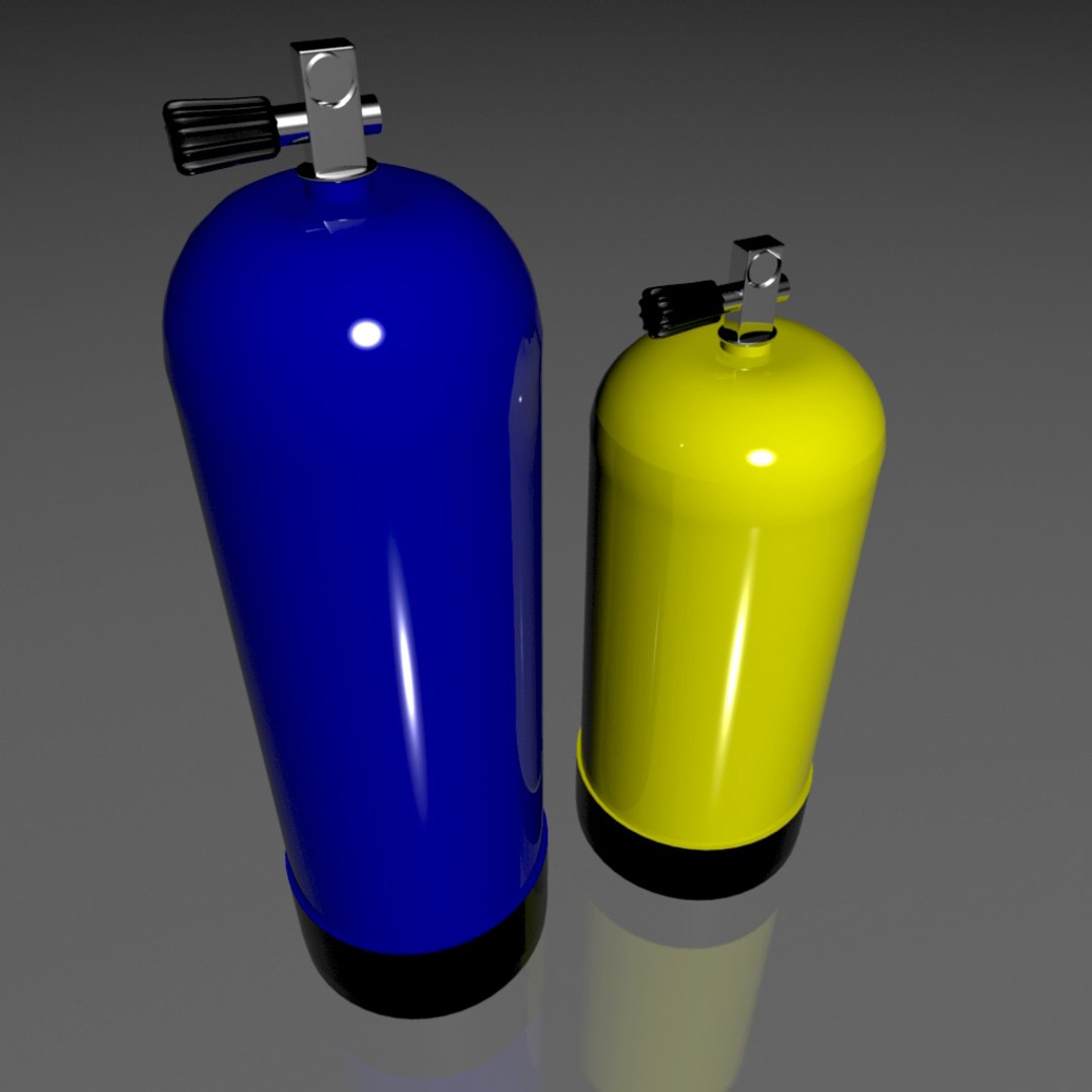 Scuba Tanks 3d Model