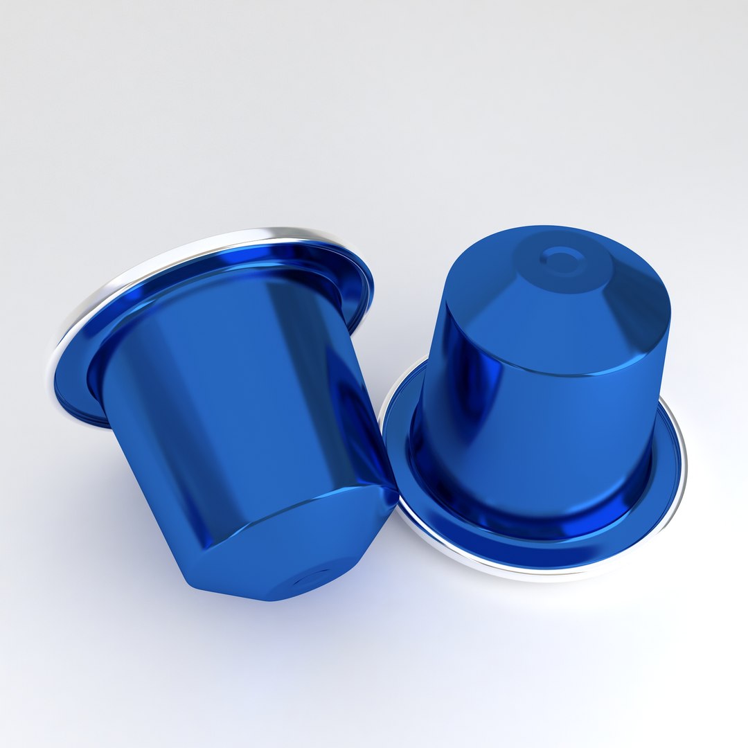 Coffee Capsule Blue Model - TurboSquid 2345985