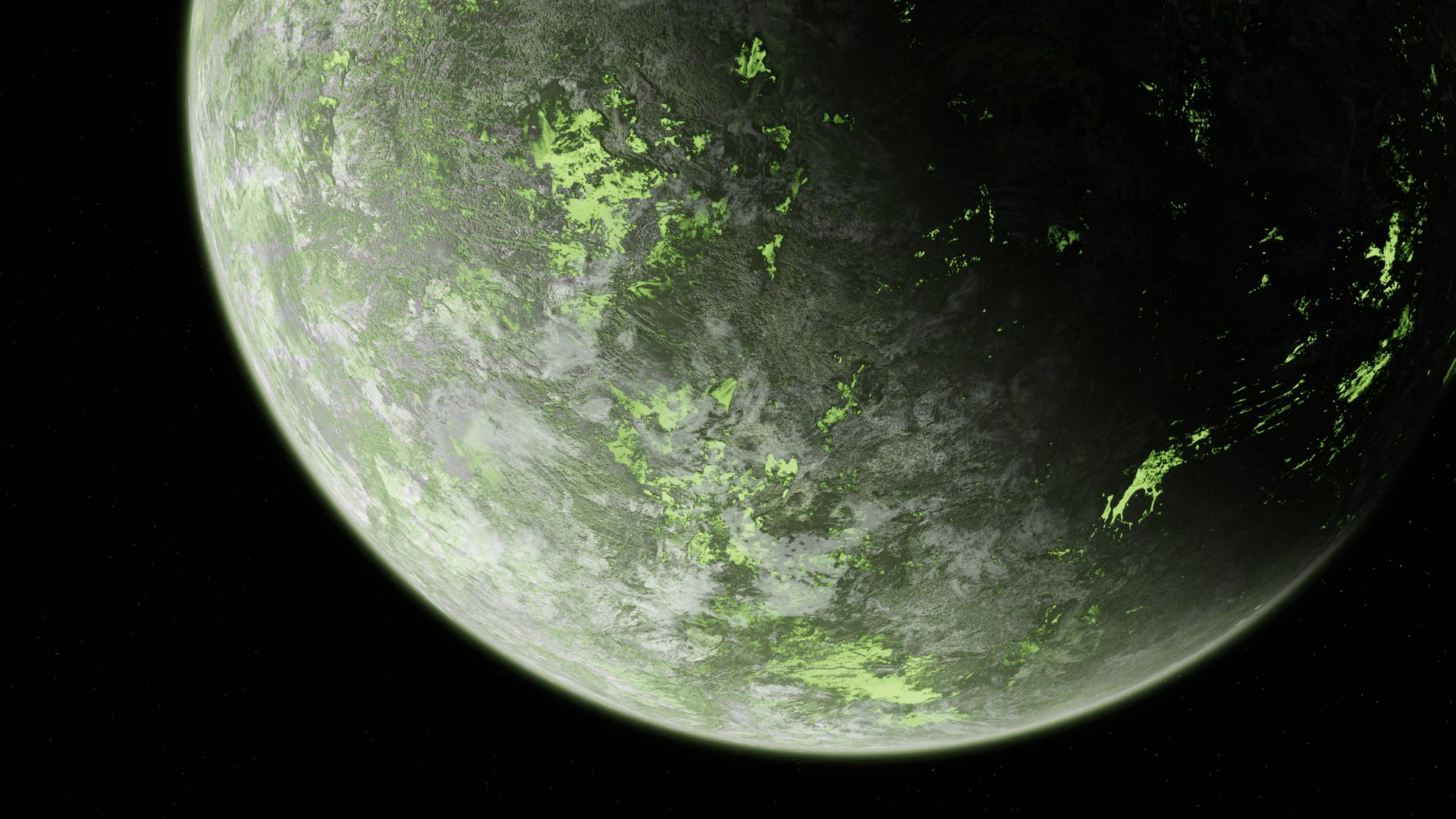 8K Alien Radioactive Planet 3 3D Model - TurboSquid 1930974
