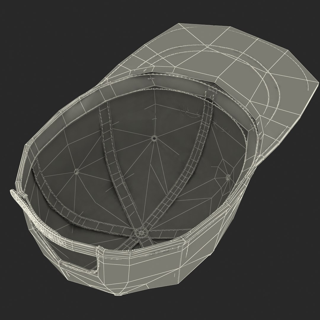 3d model baseball hat
