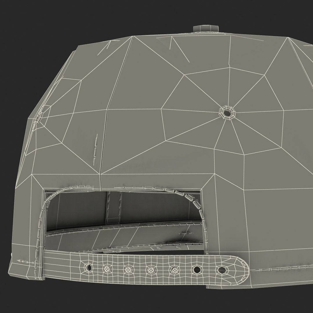 3d model baseball hat