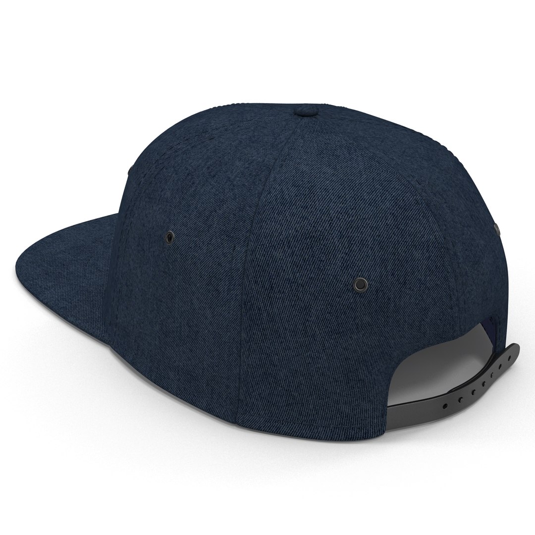3d model baseball hat
