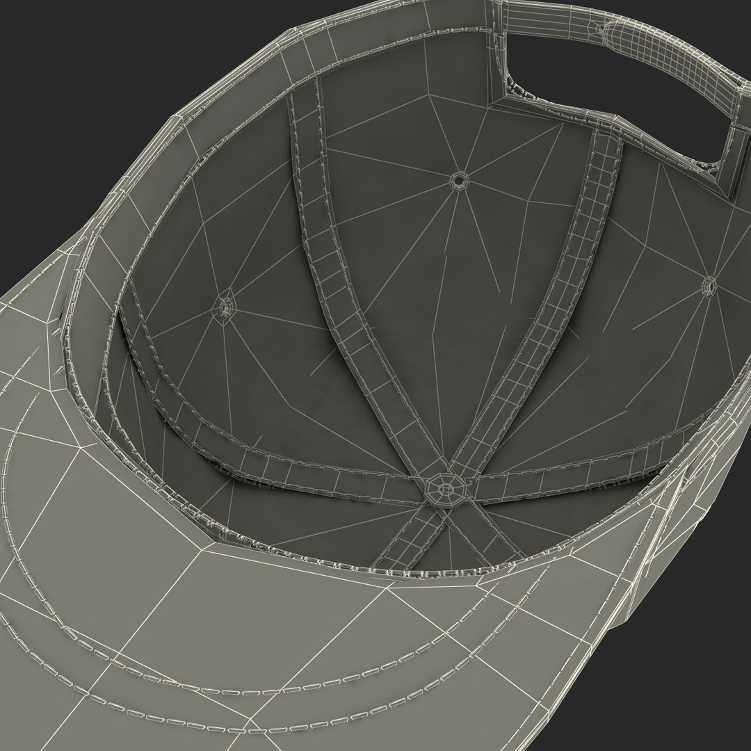 3d model baseball hat