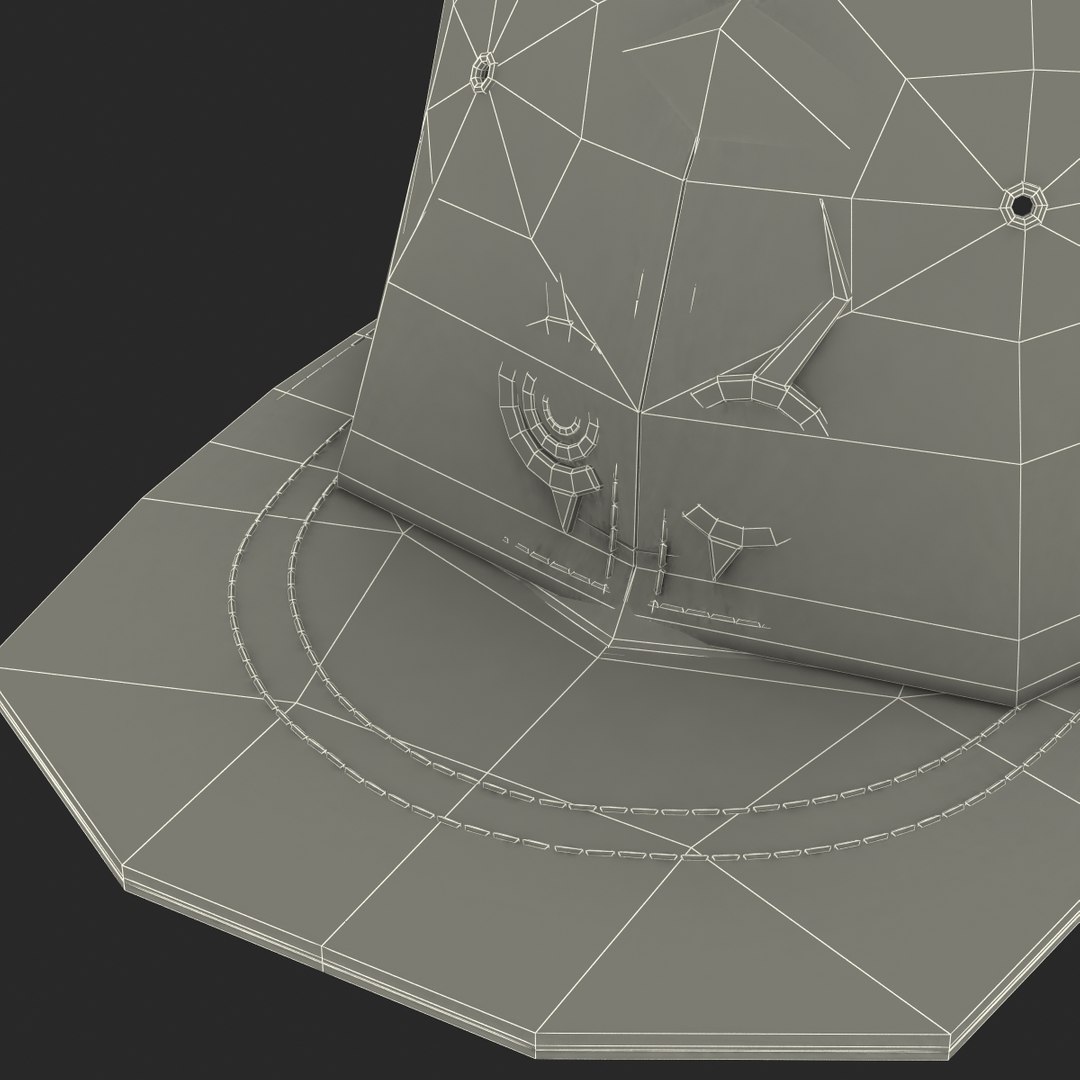 3d model baseball hat