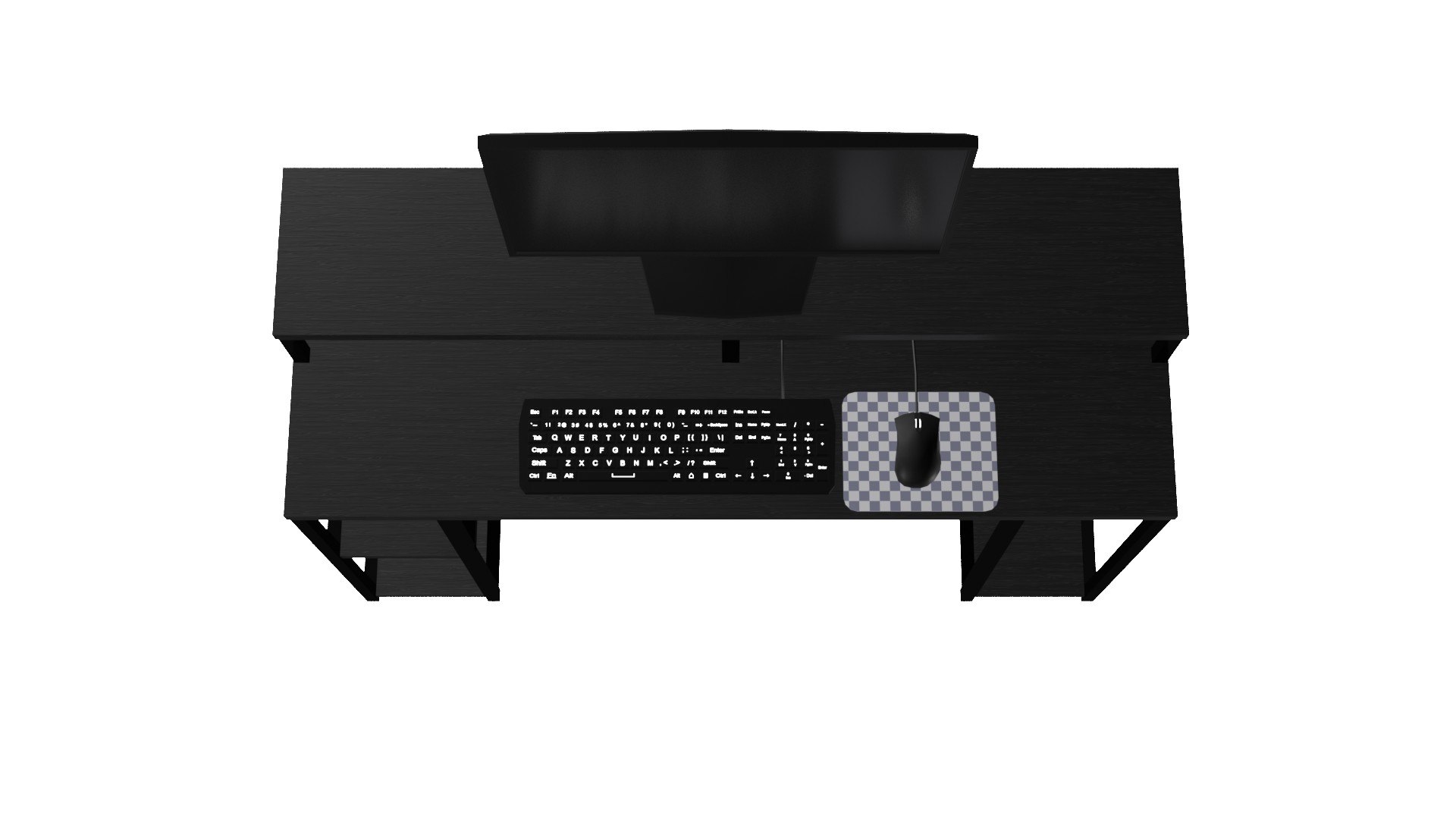 3D Model Pc Desk Setup - TurboSquid 2066388