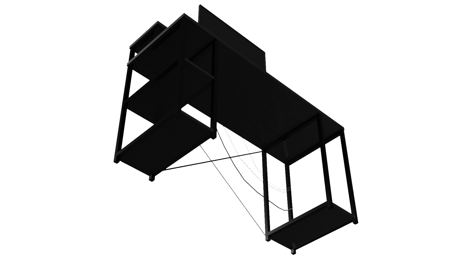 3D Model Pc Desk Setup - TurboSquid 2066388