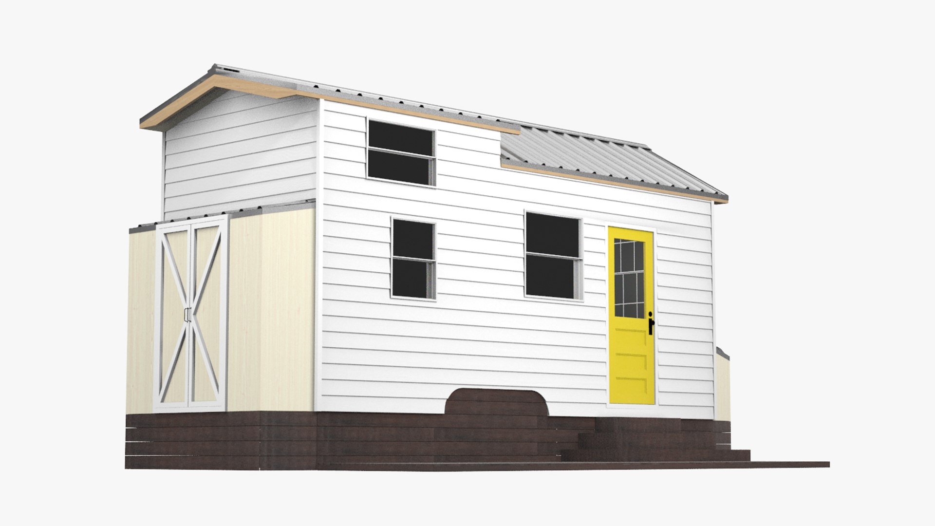 3D Architectural Tiny House Model - TurboSquid 1256182