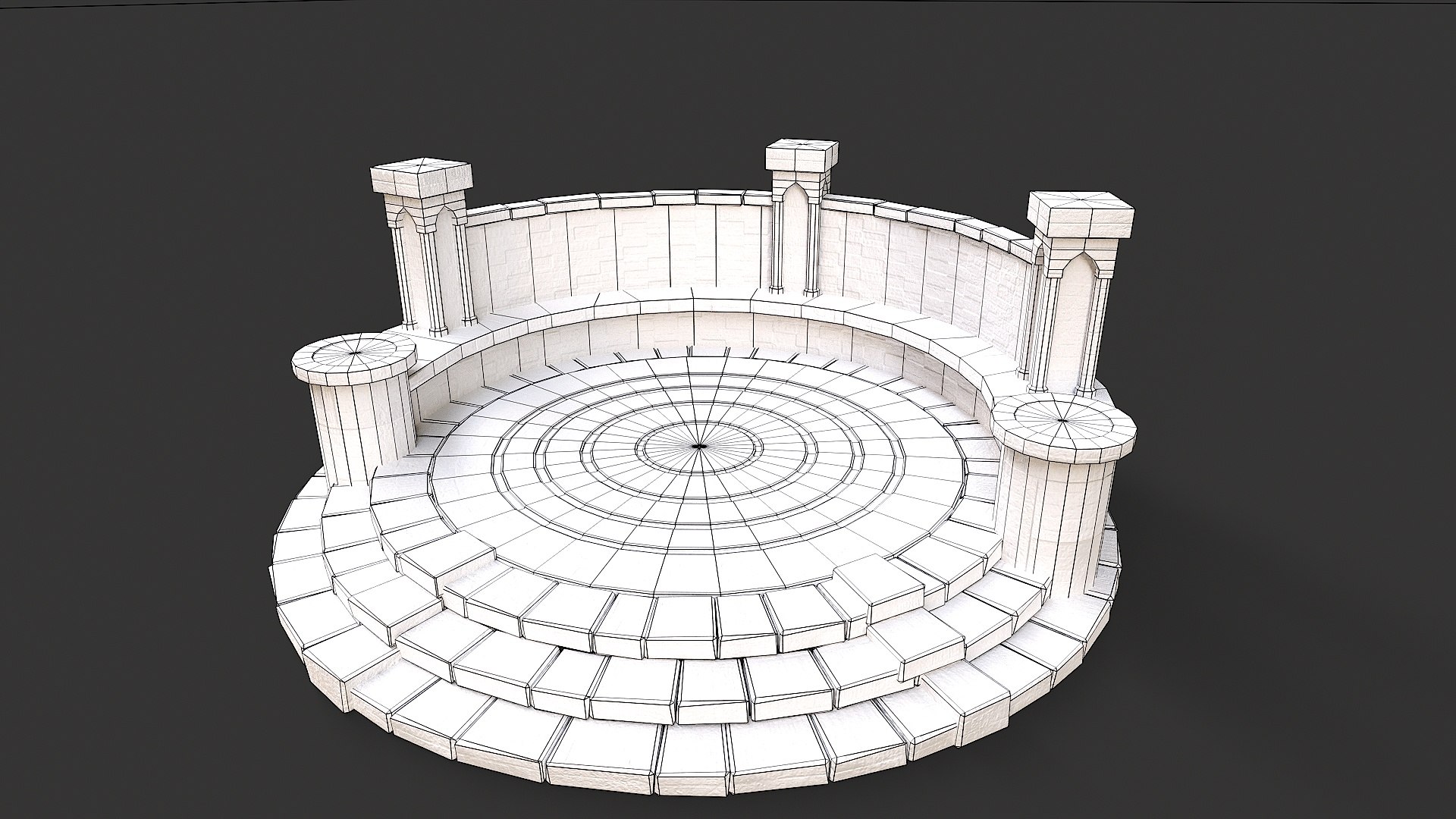3D Ancient Circular Stone Platform Altar 1 - TurboSquid 2359999