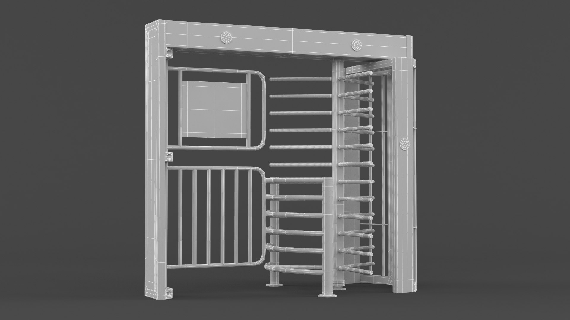 3D Turnstile Gate Model - TurboSquid 2080531