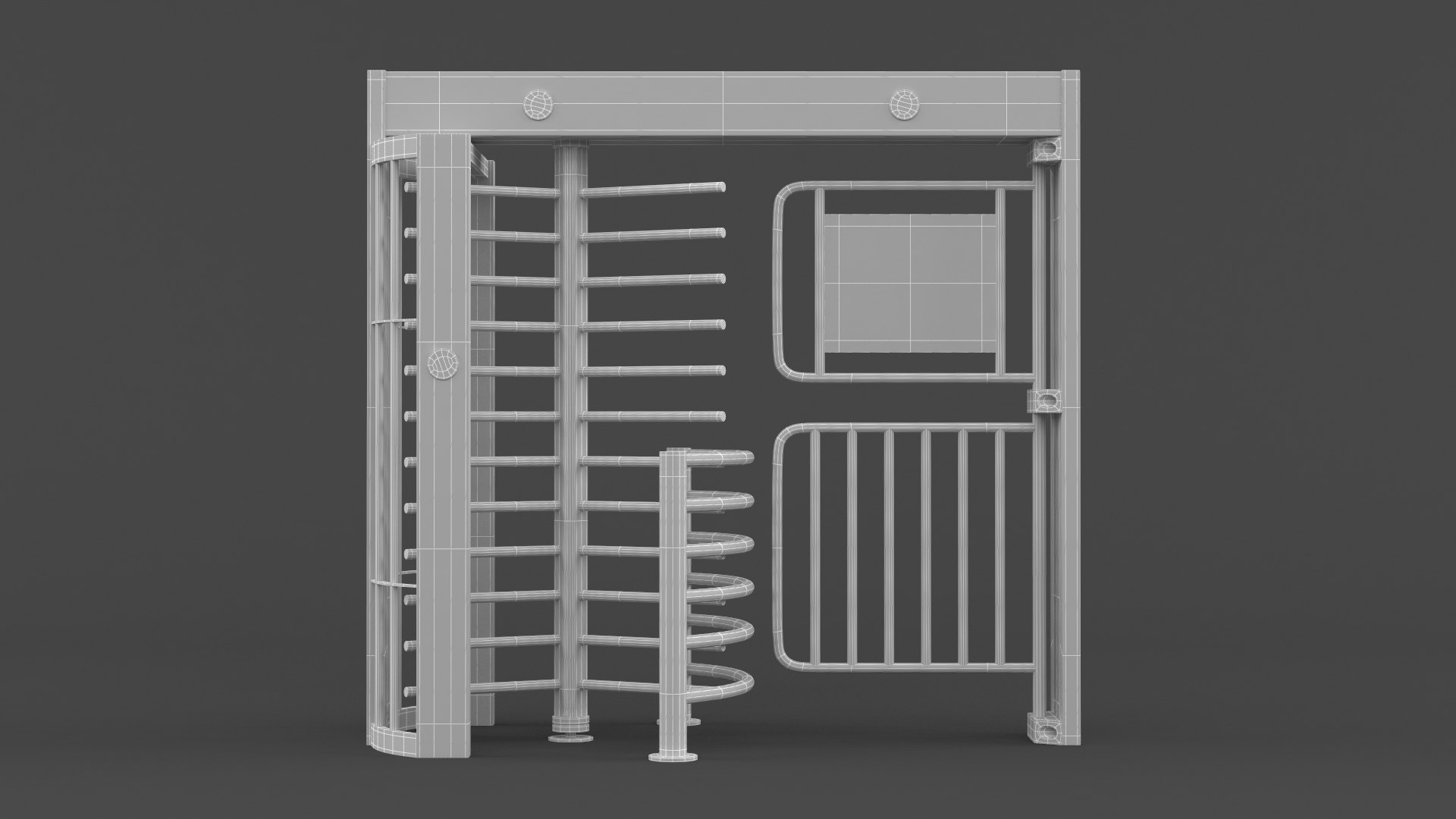 3D Turnstile Gate Model - TurboSquid 2080531