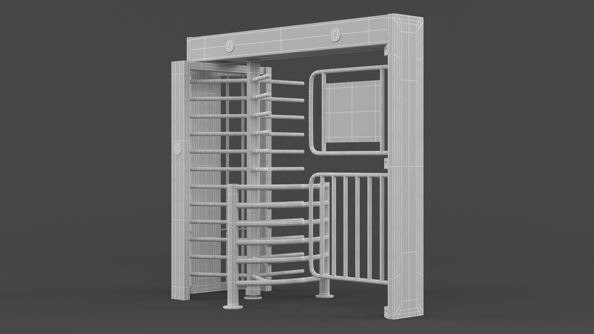 3D Turnstile Gate Model - TurboSquid 2080531