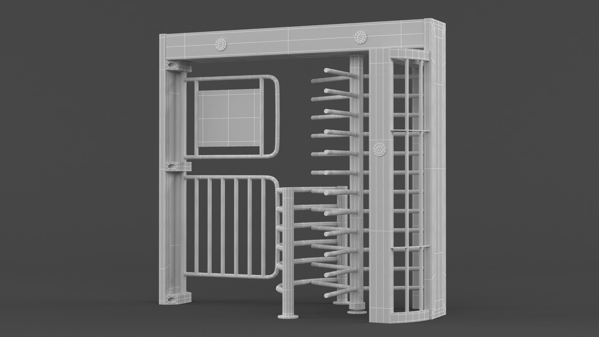 3D Turnstile Gate Model - TurboSquid 2080531