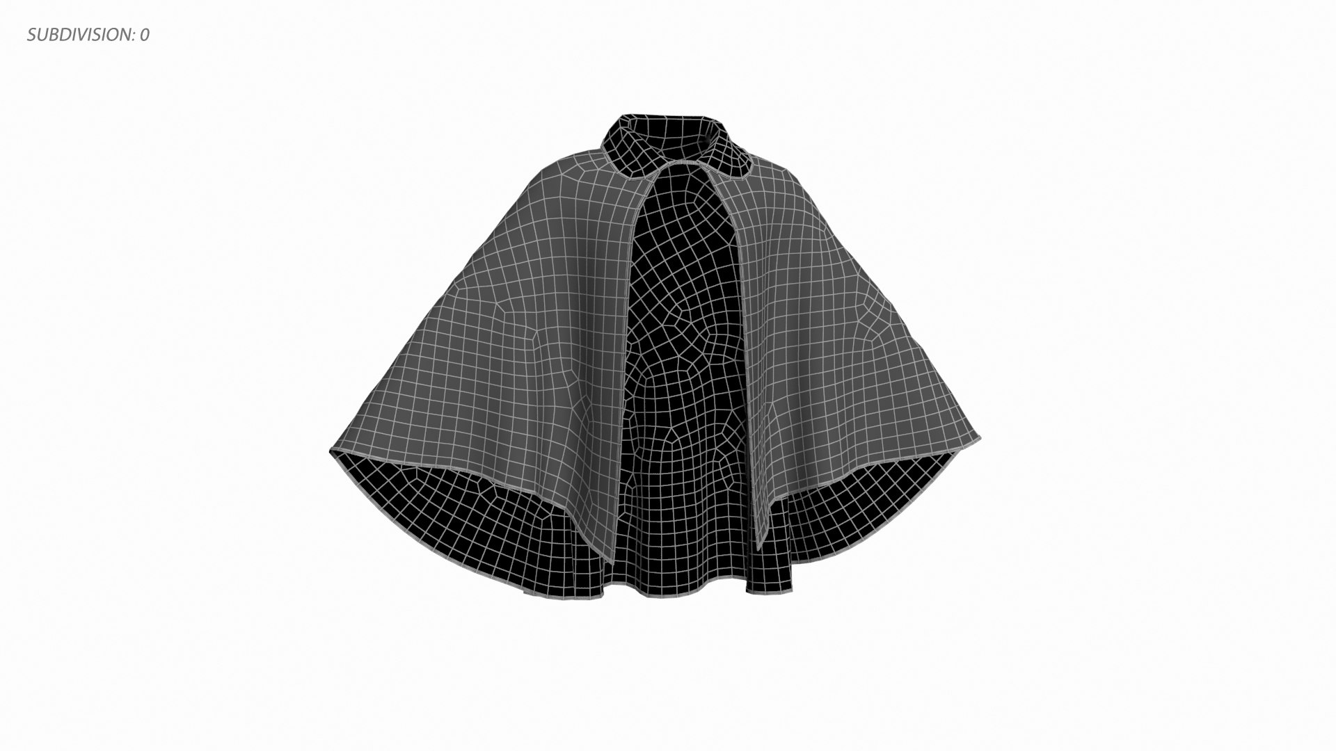 Black Magician Cape 3D Model - TurboSquid 2134632