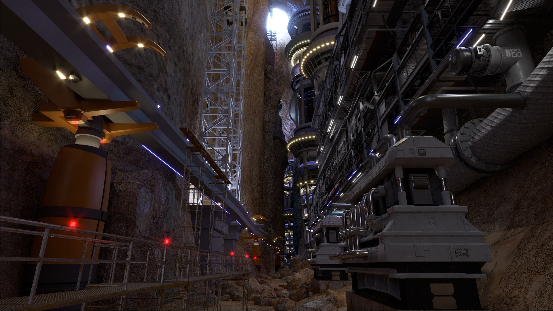 The Secret Future City Is A Base In A Cave 3D Model - TurboSquid 2205863