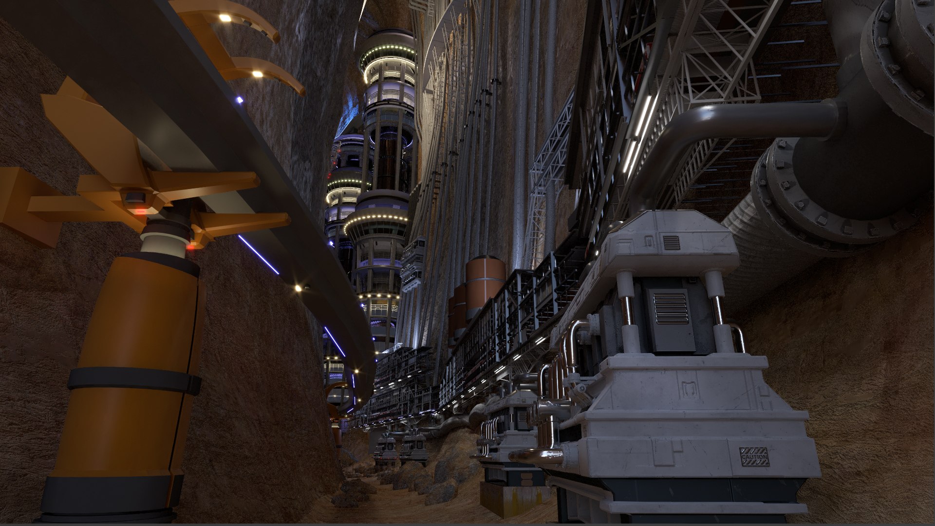 The Secret Future City Is A Base In A Cave 3D Model - TurboSquid 2205863