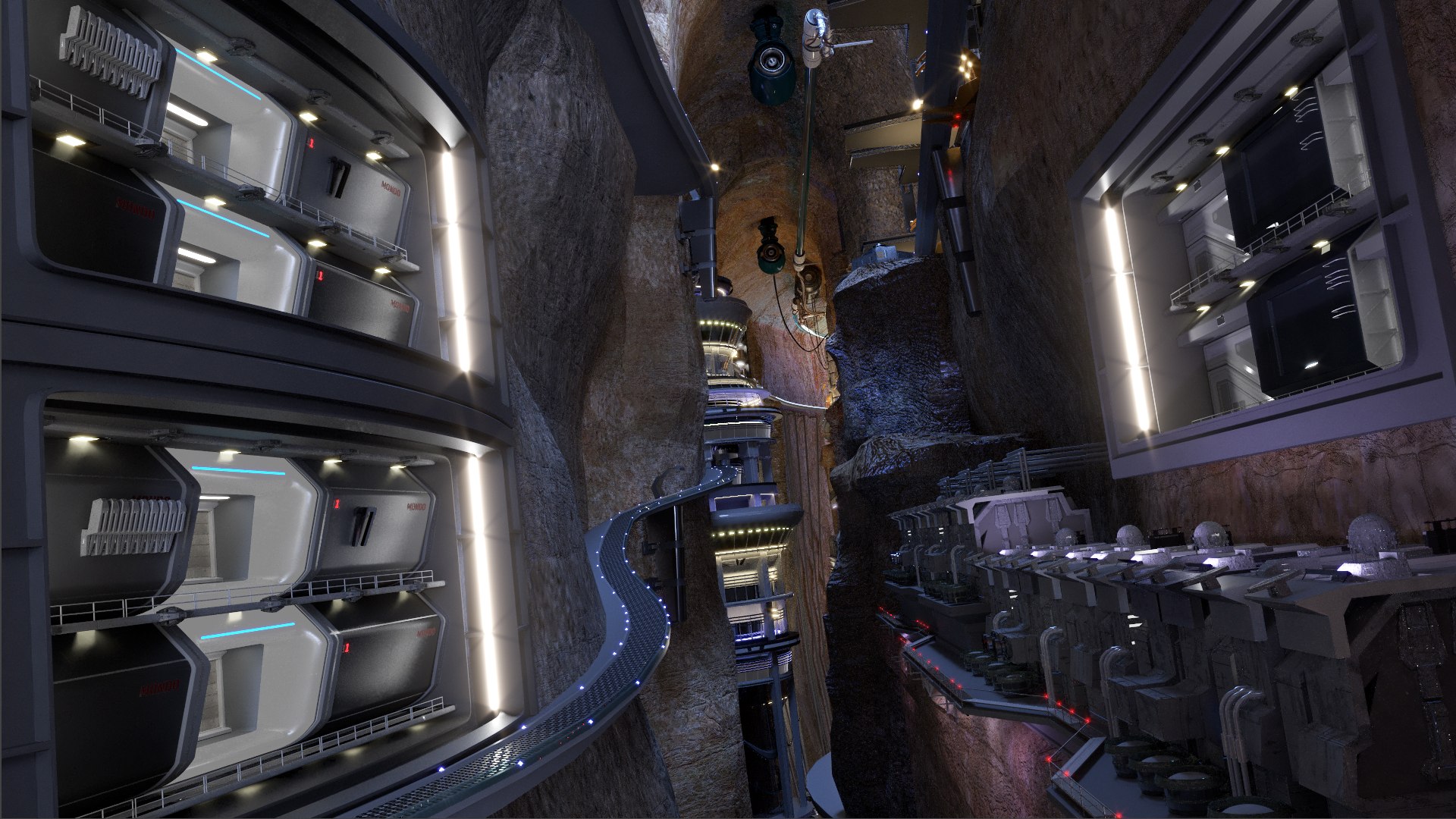 The Secret Future City Is A Base In A Cave 3D Model - TurboSquid 2205863