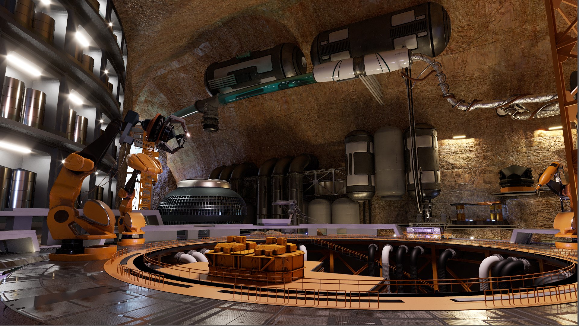 The Secret Future City Is A Base In A Cave 3D Model - TurboSquid 2205863