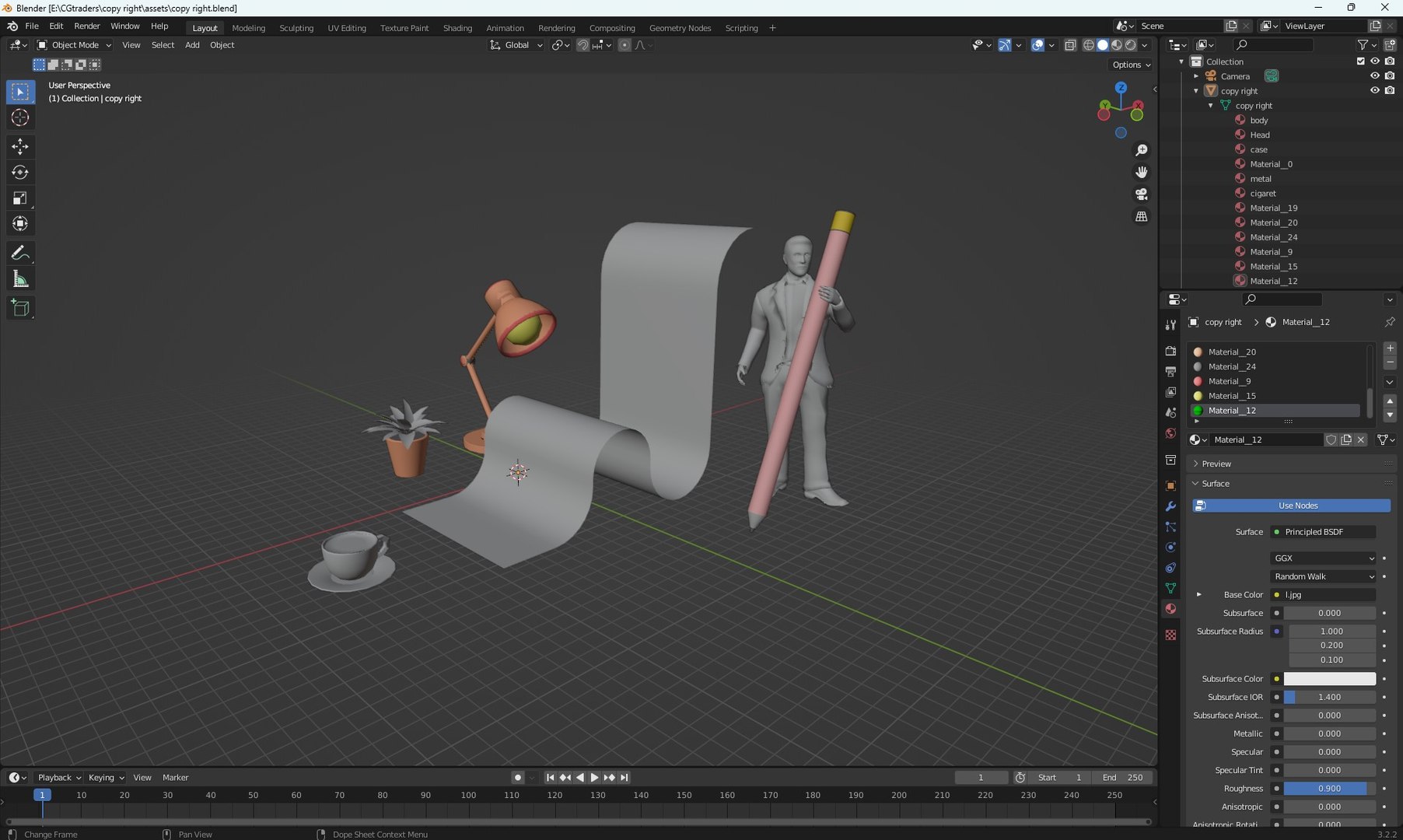 3D Copy Right - TurboSquid 2035041