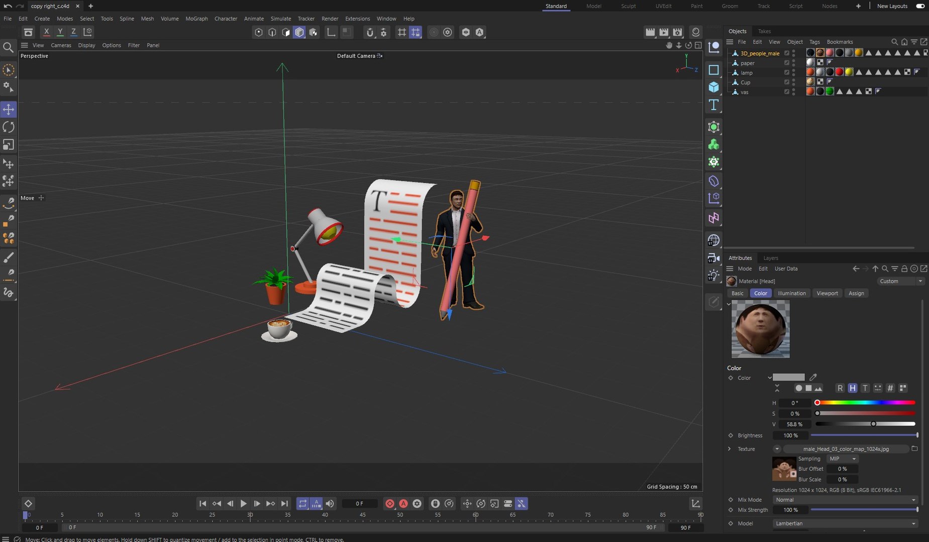 3D Copy Right - TurboSquid 2035041