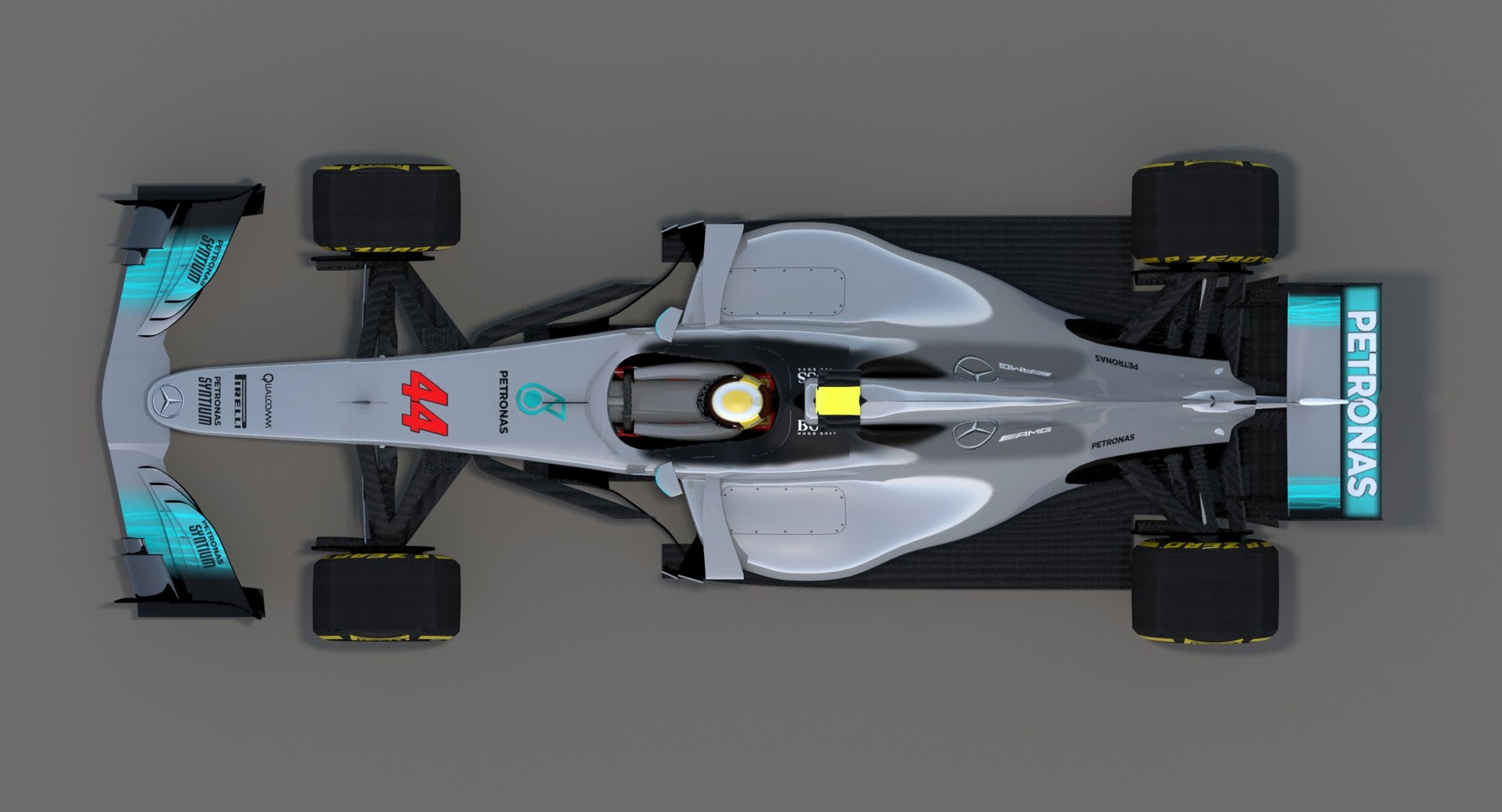 3d Mercedes W08 Formula 1 Model