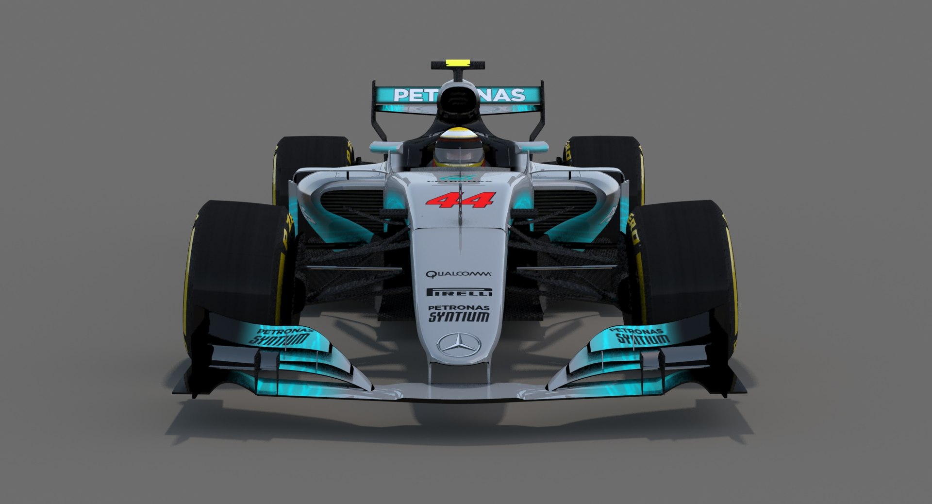 3d Mercedes W08 Formula 1 Model