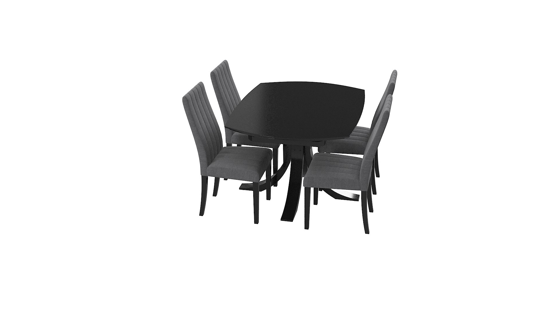 3D Loft Dining Table Set 1 Model - TurboSquid 1962128