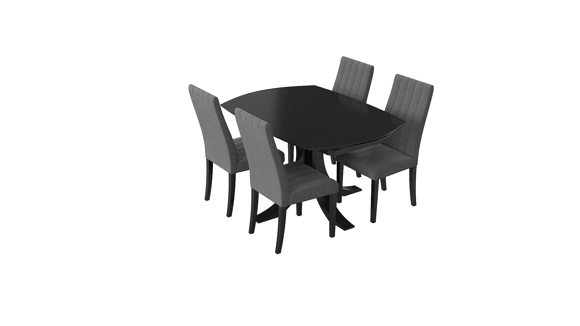 3D Loft Dining Table Set 1 Model - TurboSquid 1962128