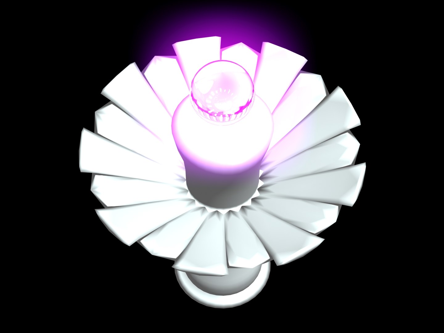 Free Glowing Orb Pedestal 3d Model