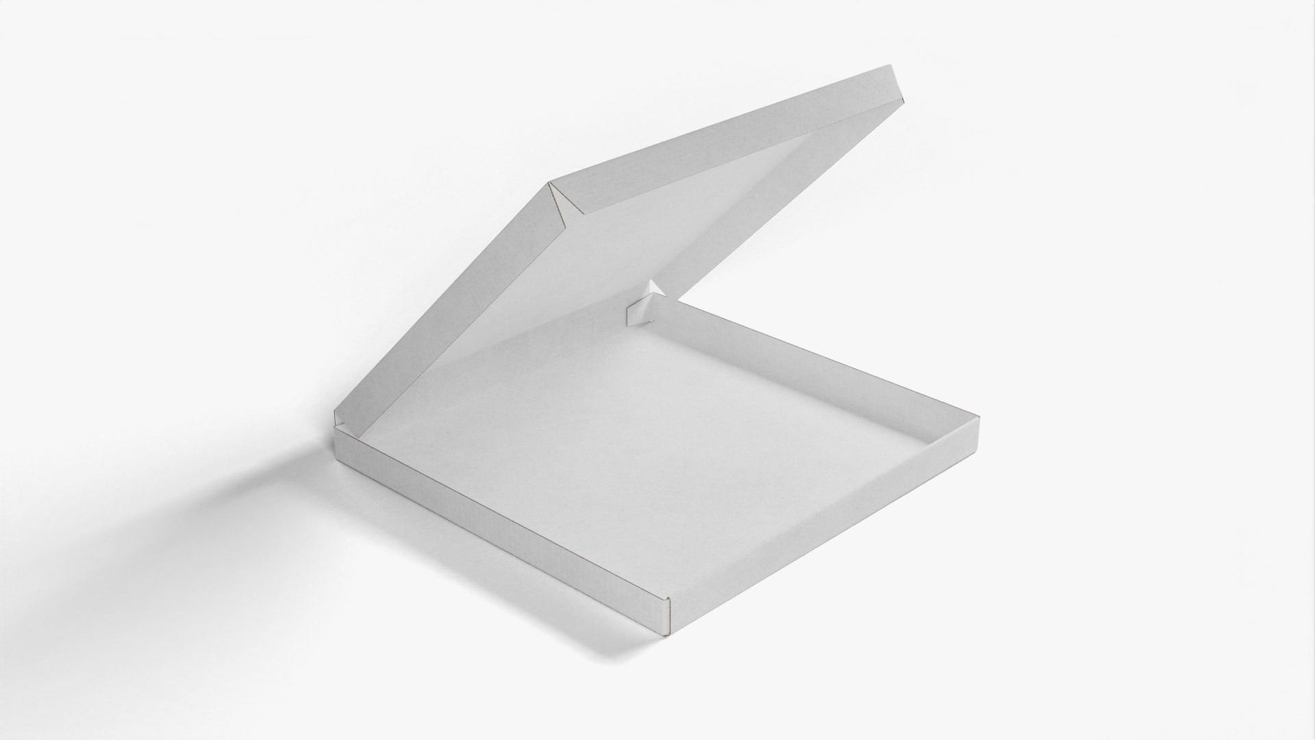 8-inch White Paper Open Pizza Box 3D - TurboSquid 1965000