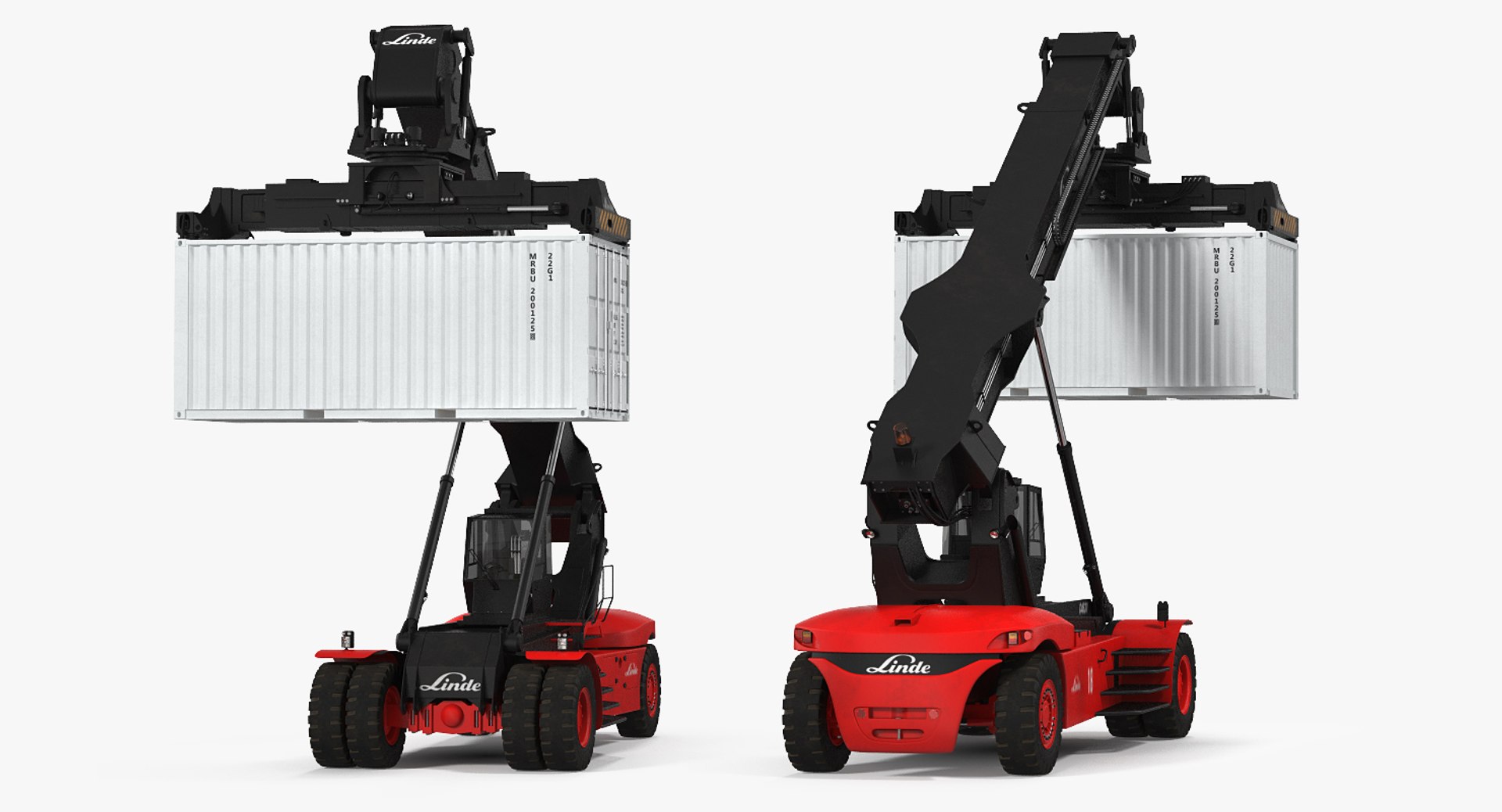 3D linde reach staker 20ft model - TurboSquid 1302229