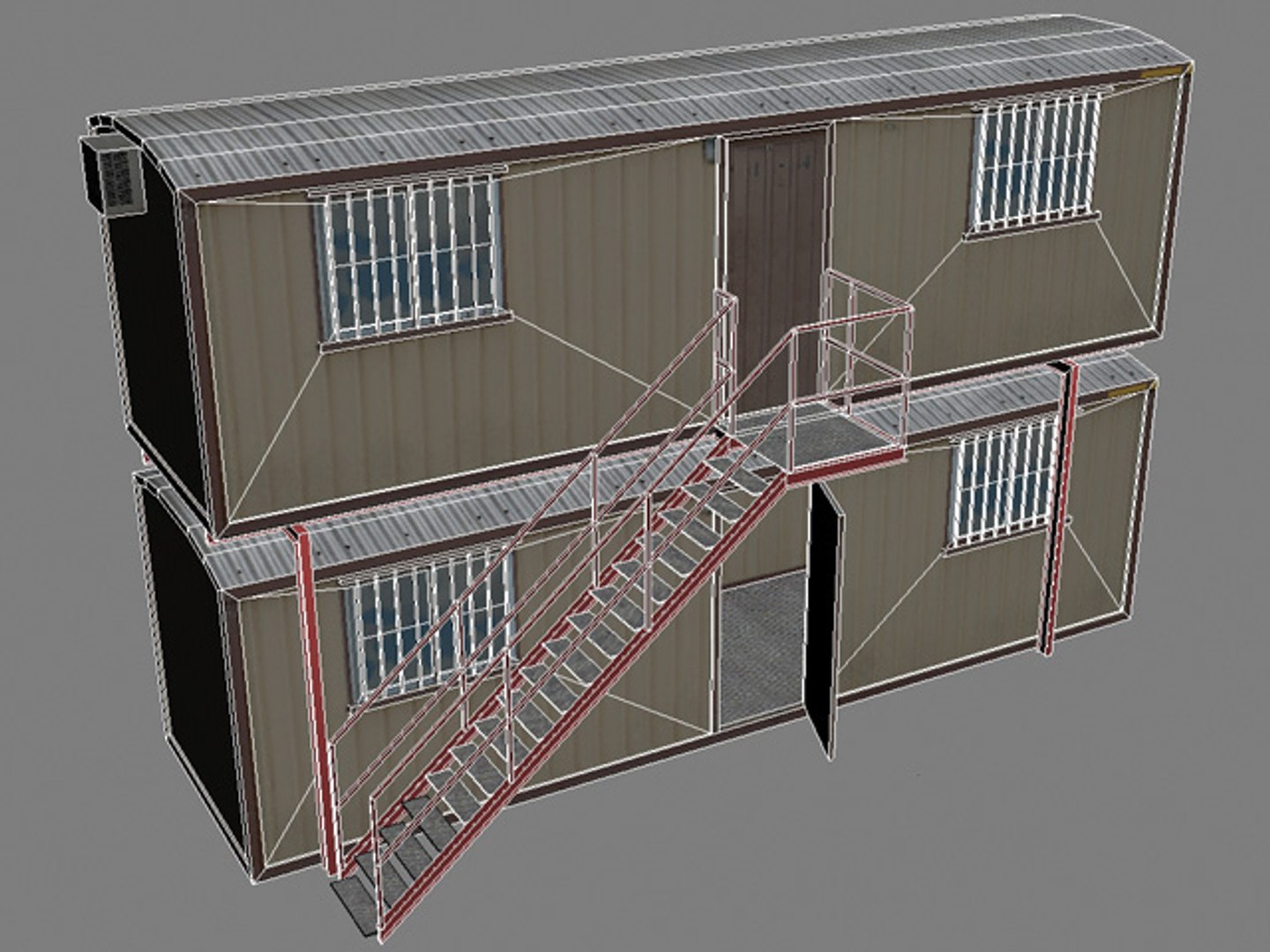 Cabine Container 3d Max
