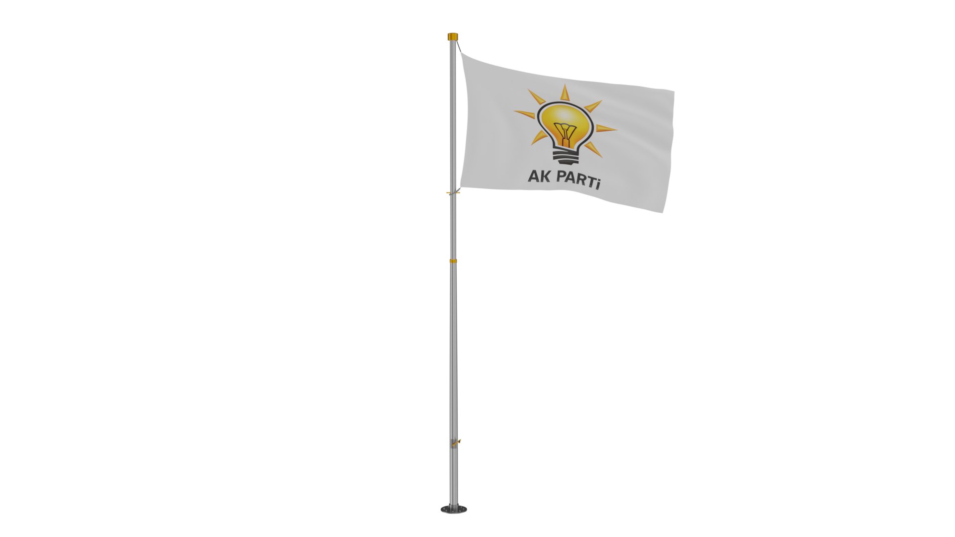 Pole Flag AKP - Justice And Development Party Turkey 3D Model ...
