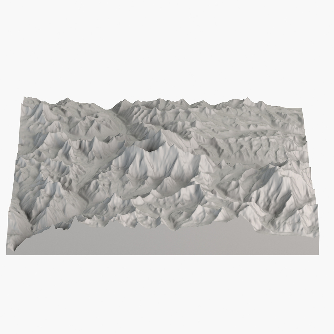 3d landscape mount everest model