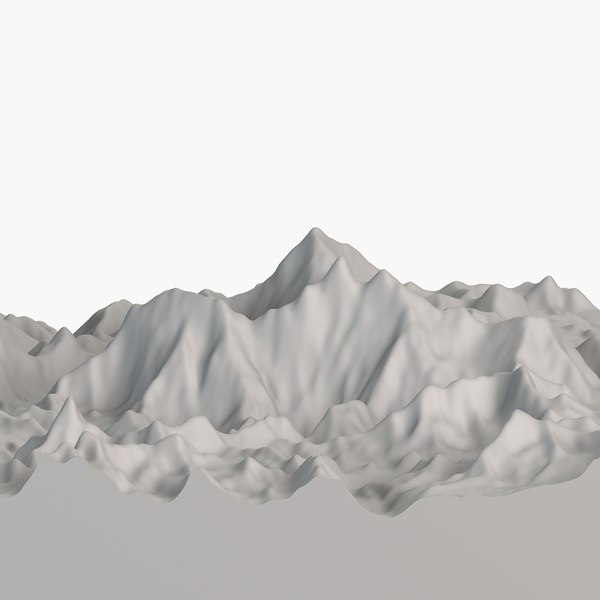 3d landscape mount everest model