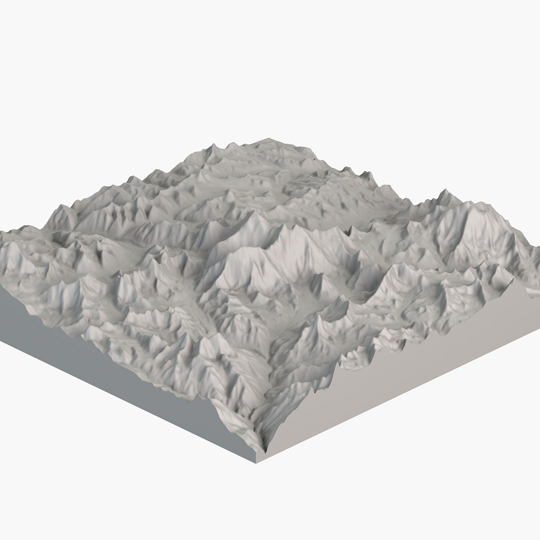 3d Landscape Mount Everest Model